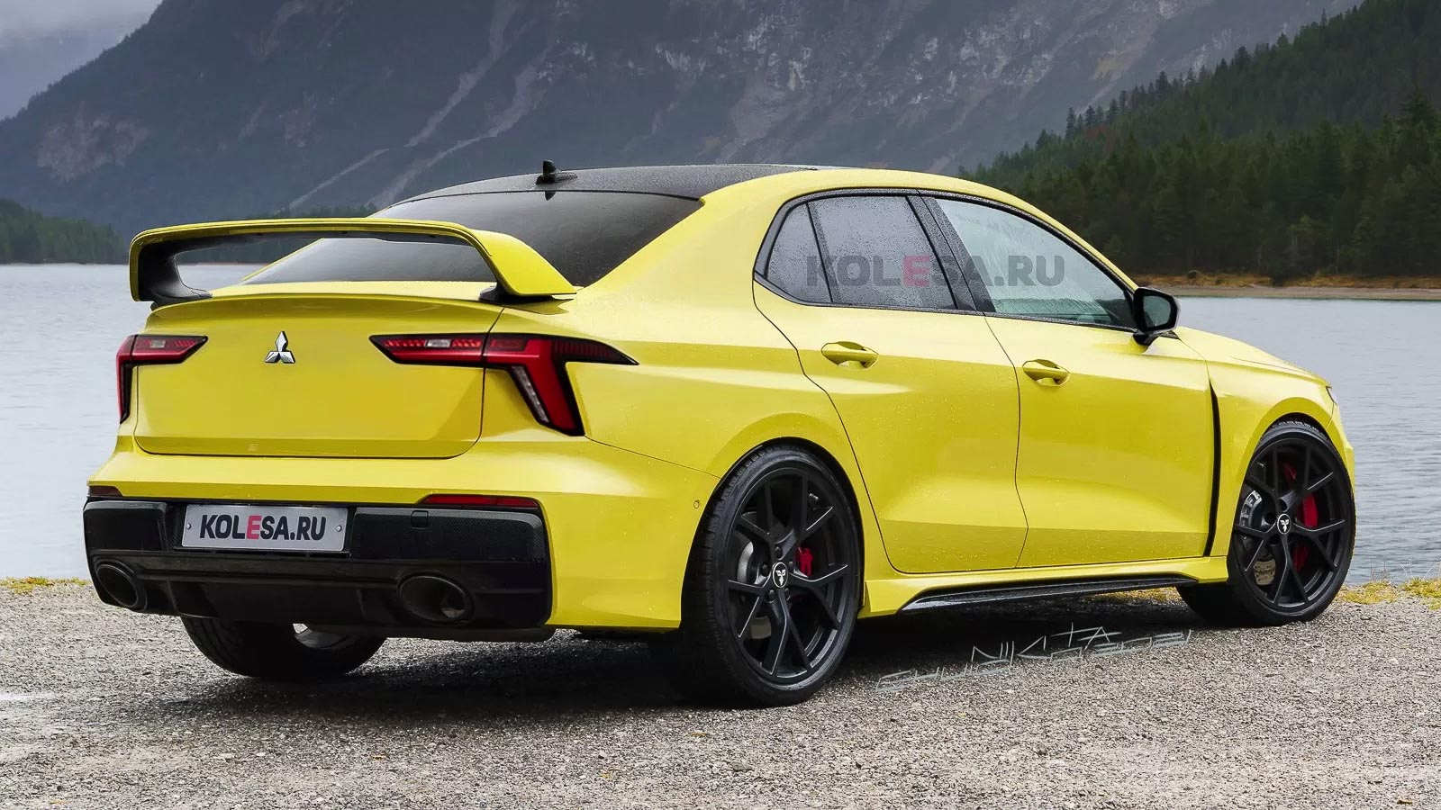 Este render del Mitsubishi Lancer Evolution XI es un sueño frustrado ...