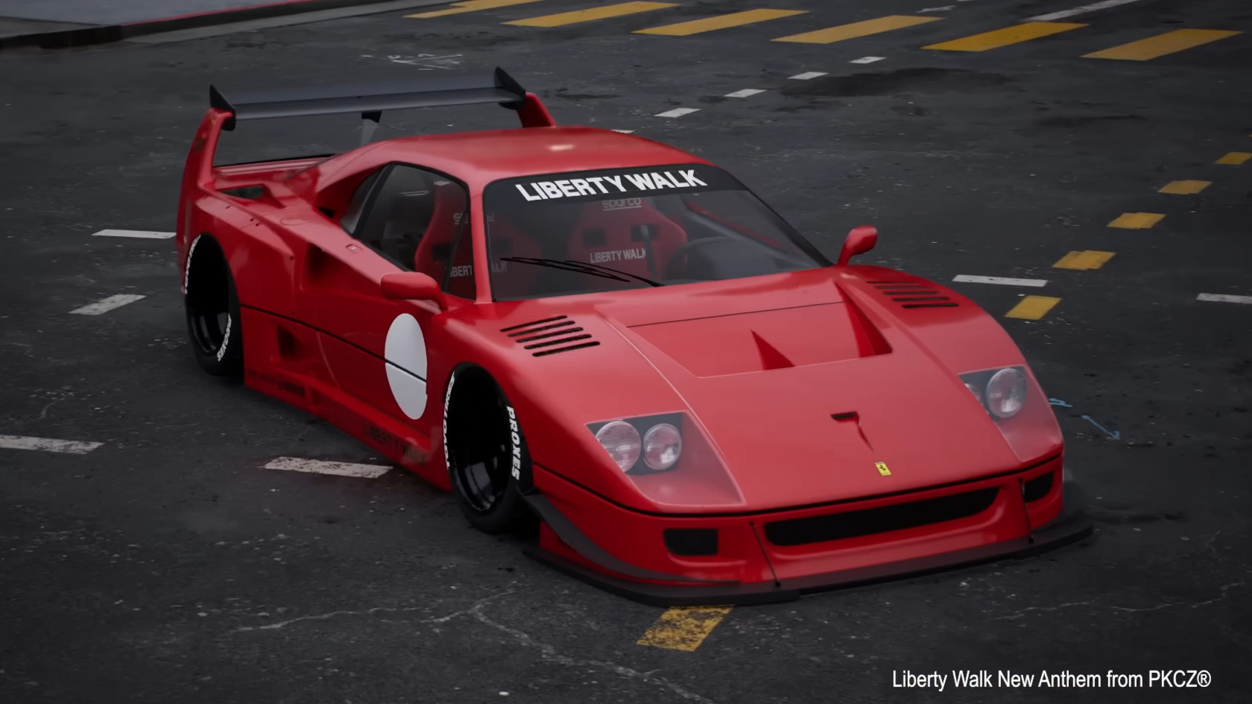 Un Ferrari F40 cayó en manos de Liberty Walk y el resultado promete ser ...