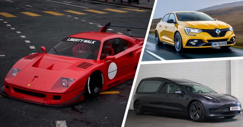 Ferrari F40 de Liberty Walk, el adiós del Mégane RS y el Tesla fúnebre ...