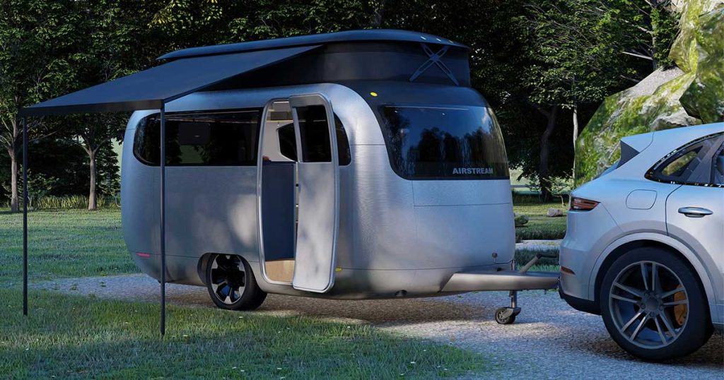 Esta es una casa rodante futurista desarrollada por Porsche y Airstream ...