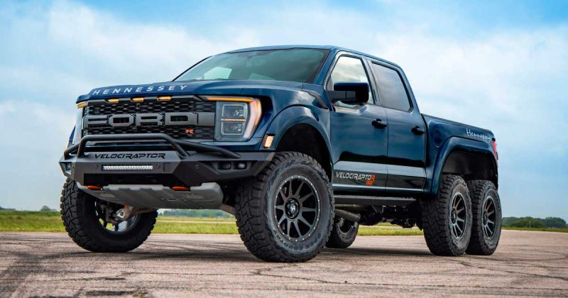 Hennessey Velociraptor 6x6: la Ford F-150 Raptor R “cazadinosaurios ...