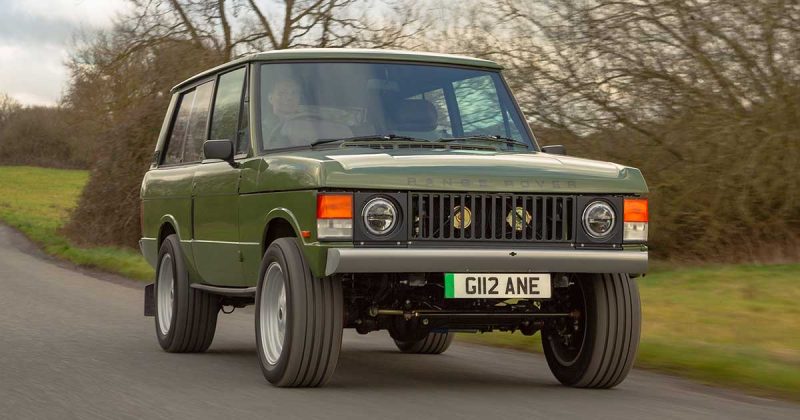 Este es otro restomod eléctrico de un Range Rover… con motor de Tesla ...