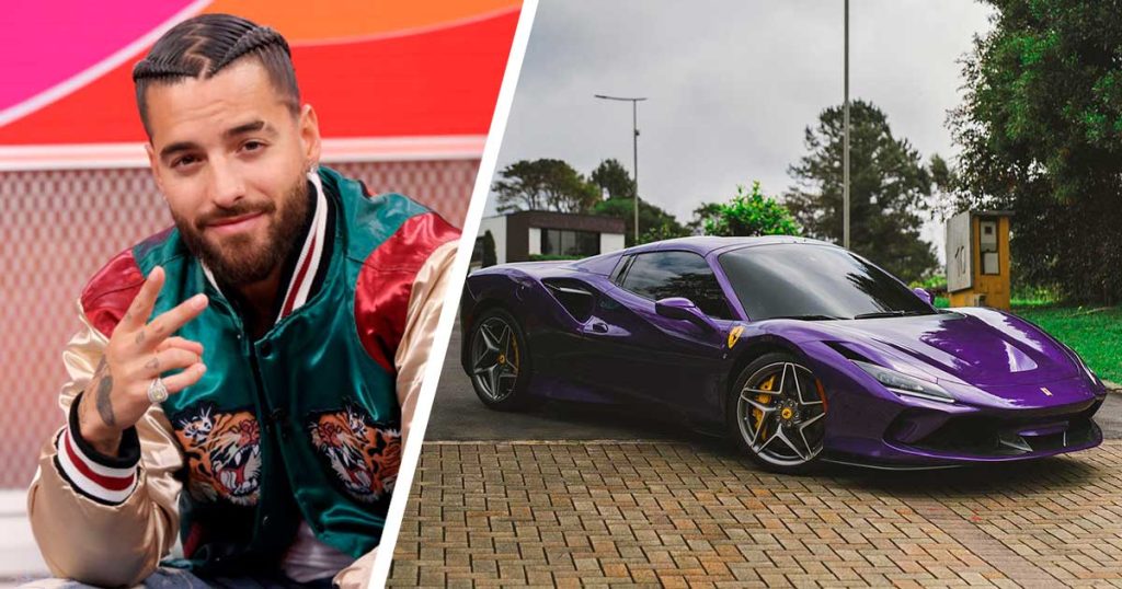 Este es el flamante Ferrari F8 Spider morado “uvita” de Maluma - Fuel ...
