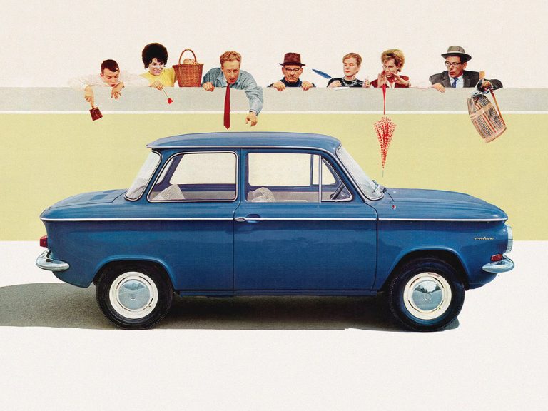 Este NSU Prinz clásico fue restaurado por Audi con su poder eléctrico e ...