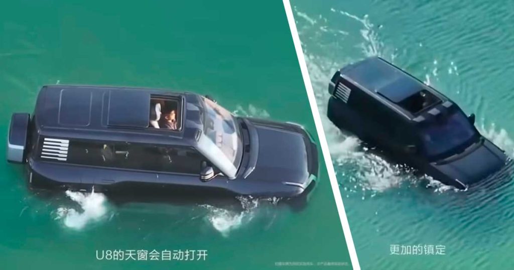 Video: el BYD YangWang U8 es un 4x4 anfibio que puede deslizarse sobre ...