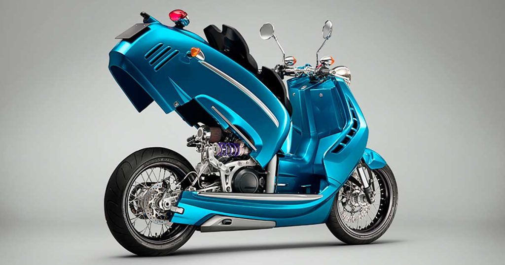 El Piper J1 “Super Scooter” es un sleeper de dos ruedas con motor de ...