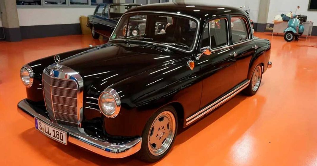 Lobo con piel de oveja: este es un Mercedes-Benz Ponton con el motor 2 ...