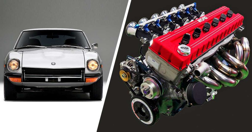 Nissan mejora el motor original del 240Z con una culata y doble árbol ...