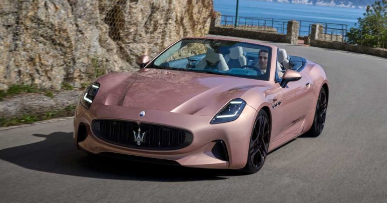 Este es el Maserati GranCabrio Folgore, un descapotable eléctrico con ...