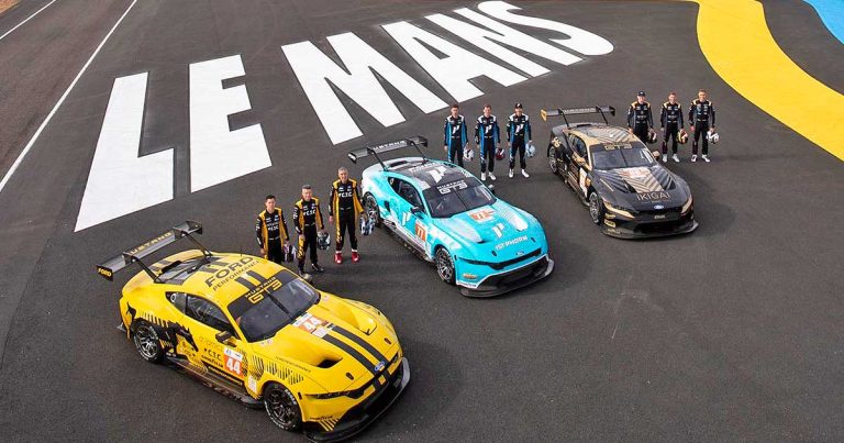 Por sus 60 años, esta es la “cuadrilla” de Ford Mustang GT3 que se ...