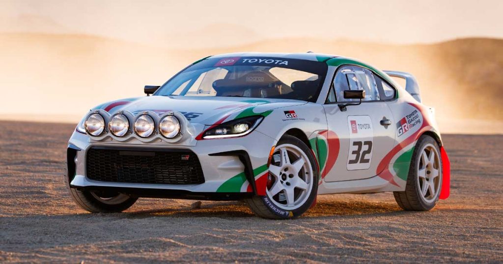 Este es un Toyota GR86 con el motor turbo del GR Corolla y los colores ...